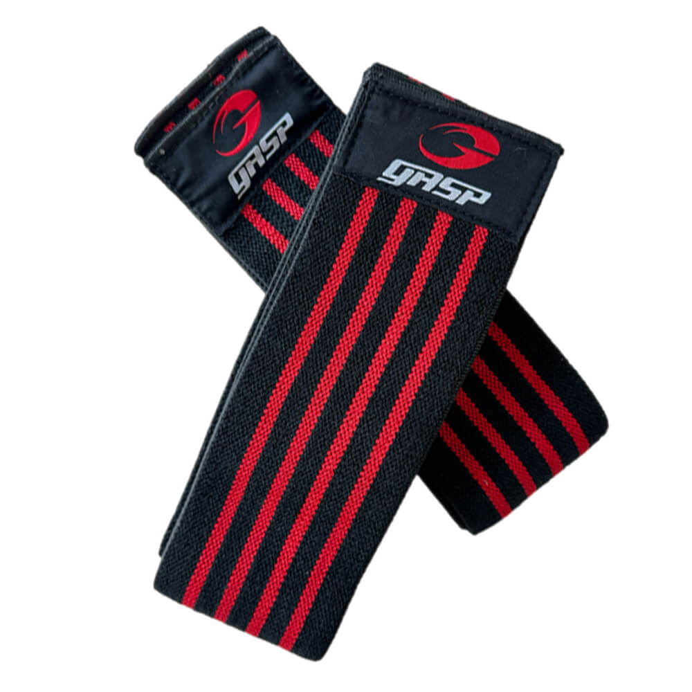 Köp GASP Knee Wraps, Black/Red hos | Tillskottsbolaget.se