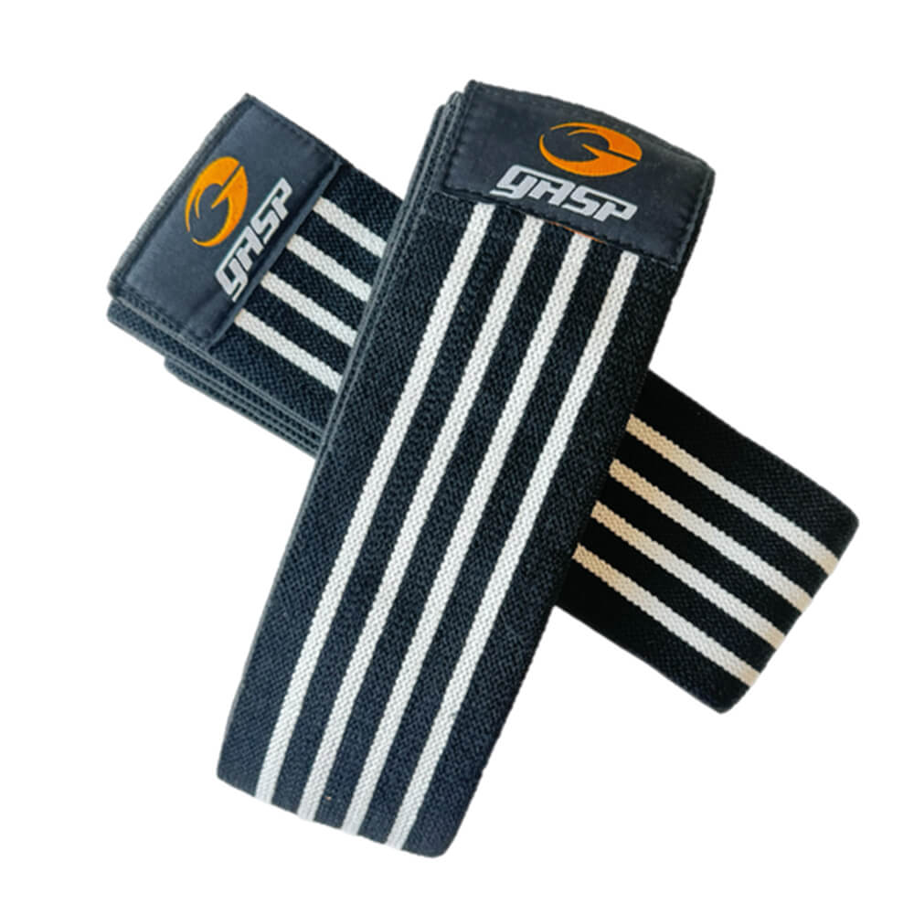 Köp GASP Knee Wraps, Black/White hos | Tillskottsbolaget.se