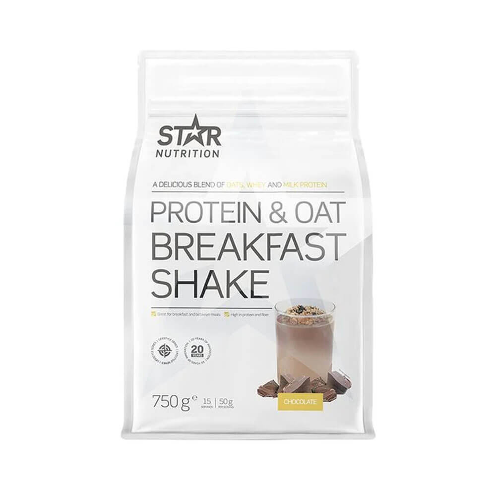 Köp Star Nutrition Protein & Oat Breakfast Shake, 750 g (Chocolate) hos ...