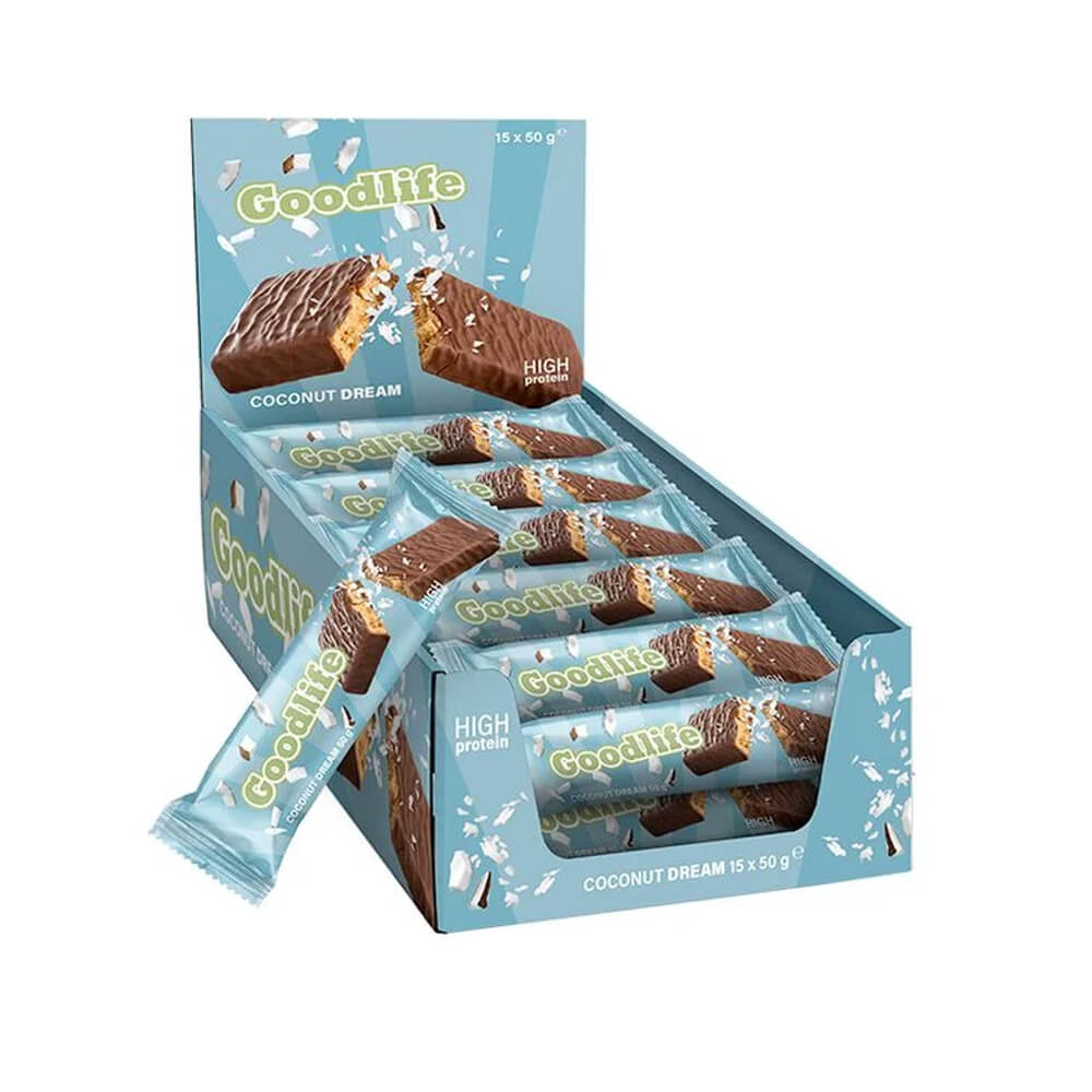 Köp 15 x Goodlife Proteinbar, 50 g (Coconut Dream) hos | Tillsk