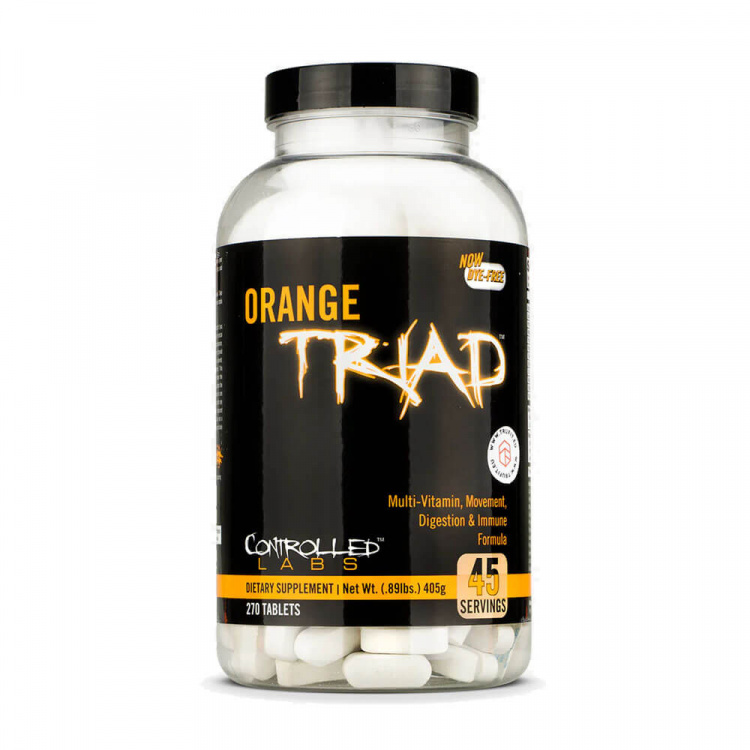 Köp Controlled Labs Orange Triad, 270 tabs hos | Tillskottsbolaget.se