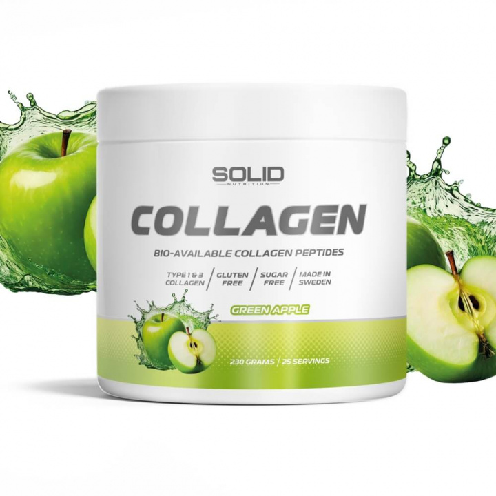 Köp SOLID Nutrition Collagen, 230 g (Green Apple) hos | Tillsko