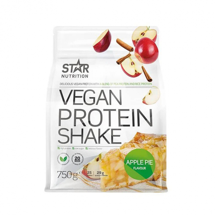 Köp Star Nutrition Vegan Protein Shake, 750 g (Apple Pie) hos ...