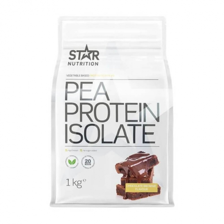 Köp Star Nutrition Pea Protein Isolate, 1 kg (Chocolate Brownie